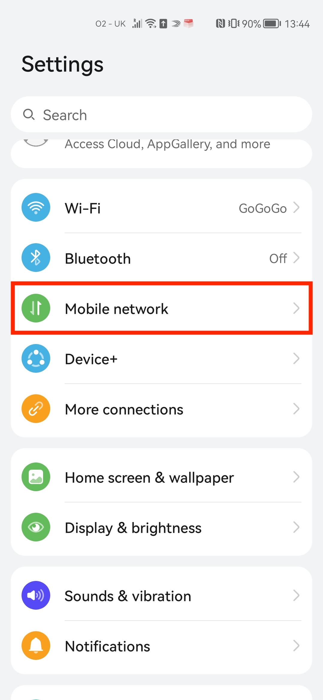 Locate ICCID (eSIM Serial Number) on Huawei Devices – du eSIM